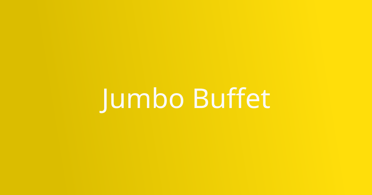 Order Authentic Chinese Online | Jumbo Buffet - Pickup or Delivery ...